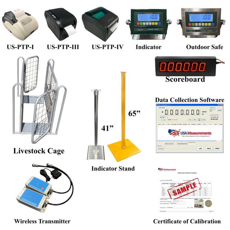 1000 lb Livestock Scale – Big Blue Low-Profile Weigher