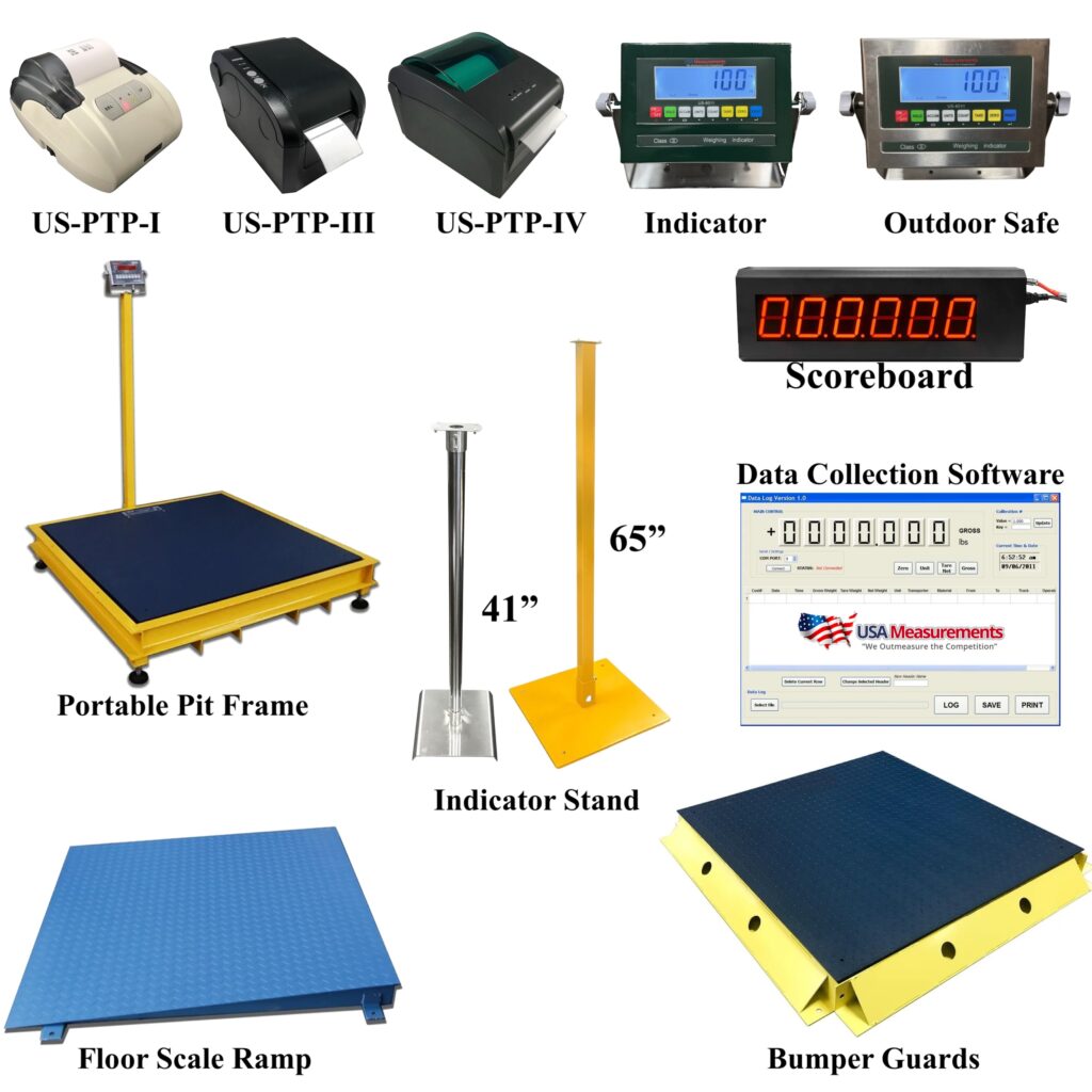 US-AX730-30K Axle Scale 30,000 lb (US-M5 Indicator & Printer) - USA ...