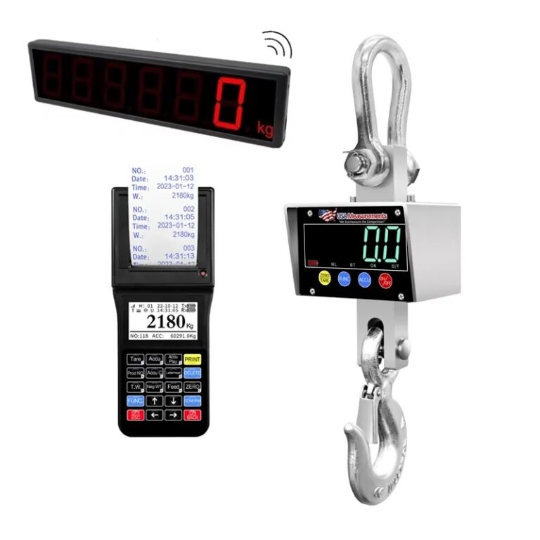 Crane Scale 10,000 lb with Printer & 3″ Scoreboard Display