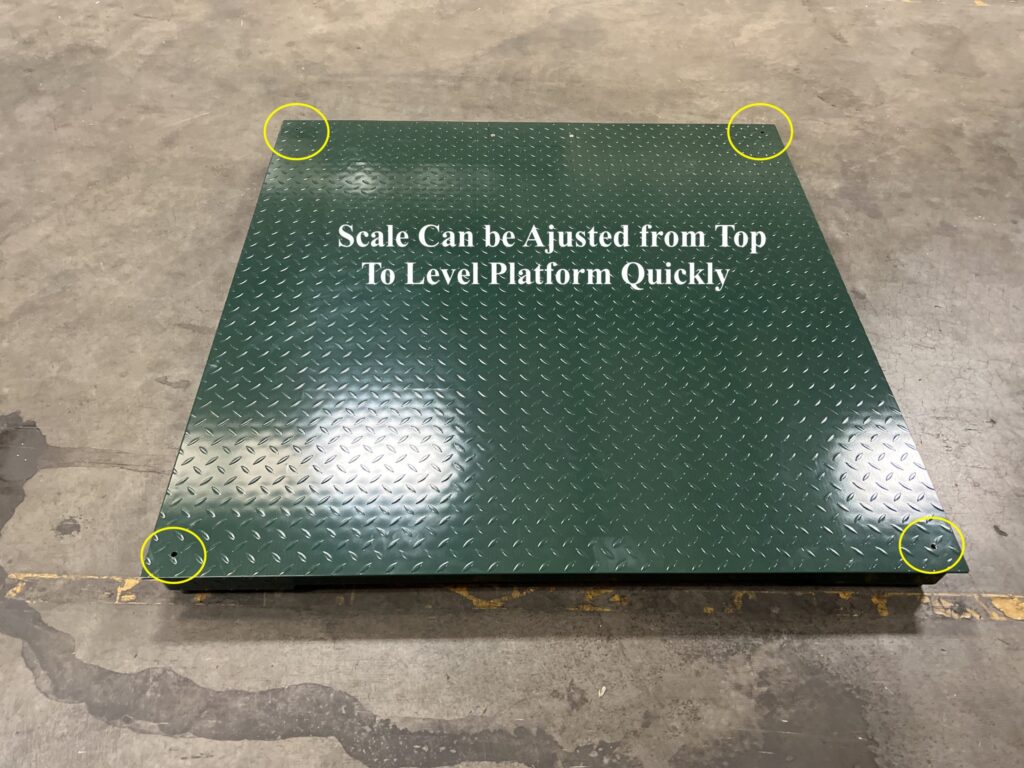 US-MR4848 “Mr Reliable” 4×4 Floor Scale & Two Ramps NTEP (10,000 lb x 2 ...