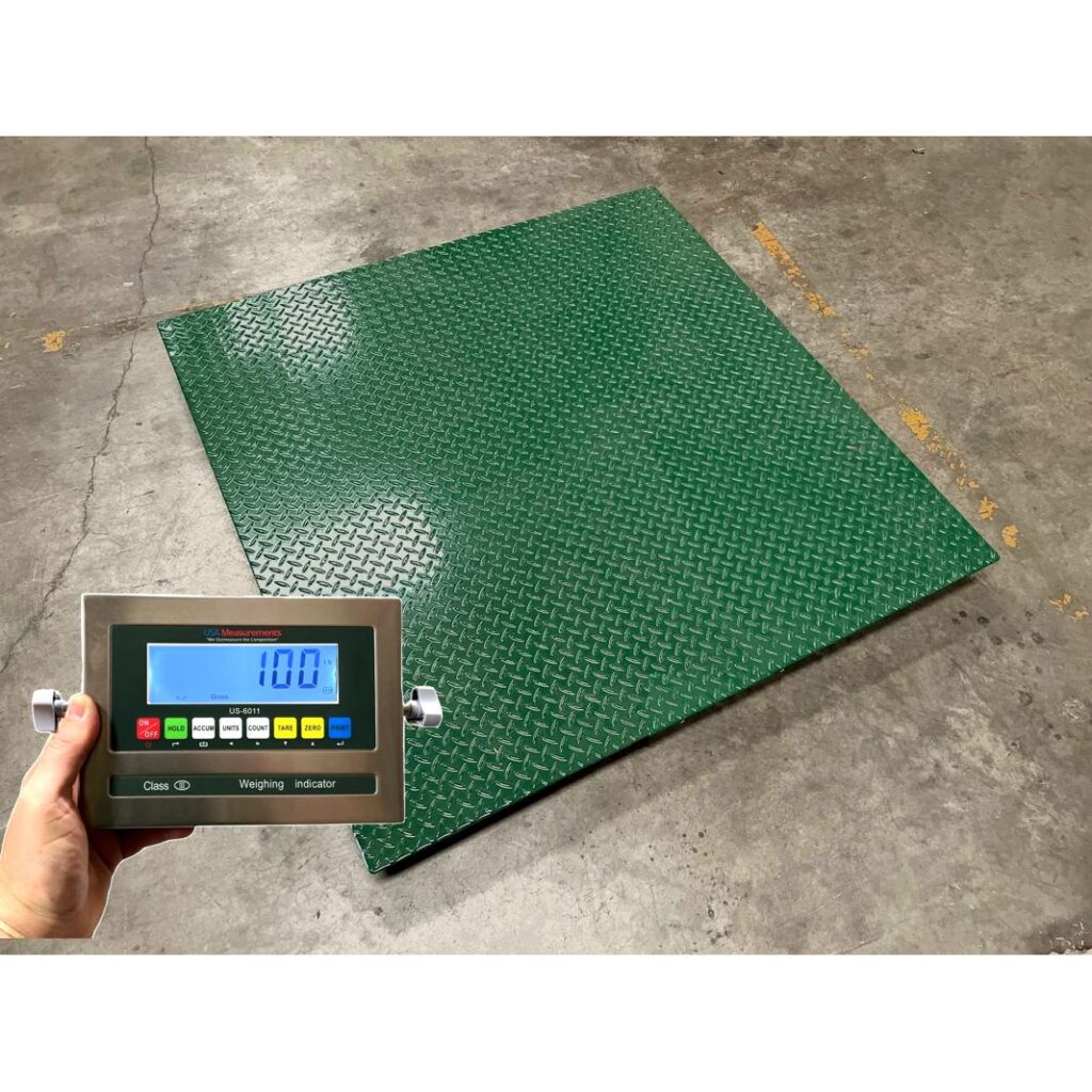 US-MR4848 “Mr Reliable” 4×4 Floor Scale & Two Ramps NTEP (10,000 lb x 2 ...